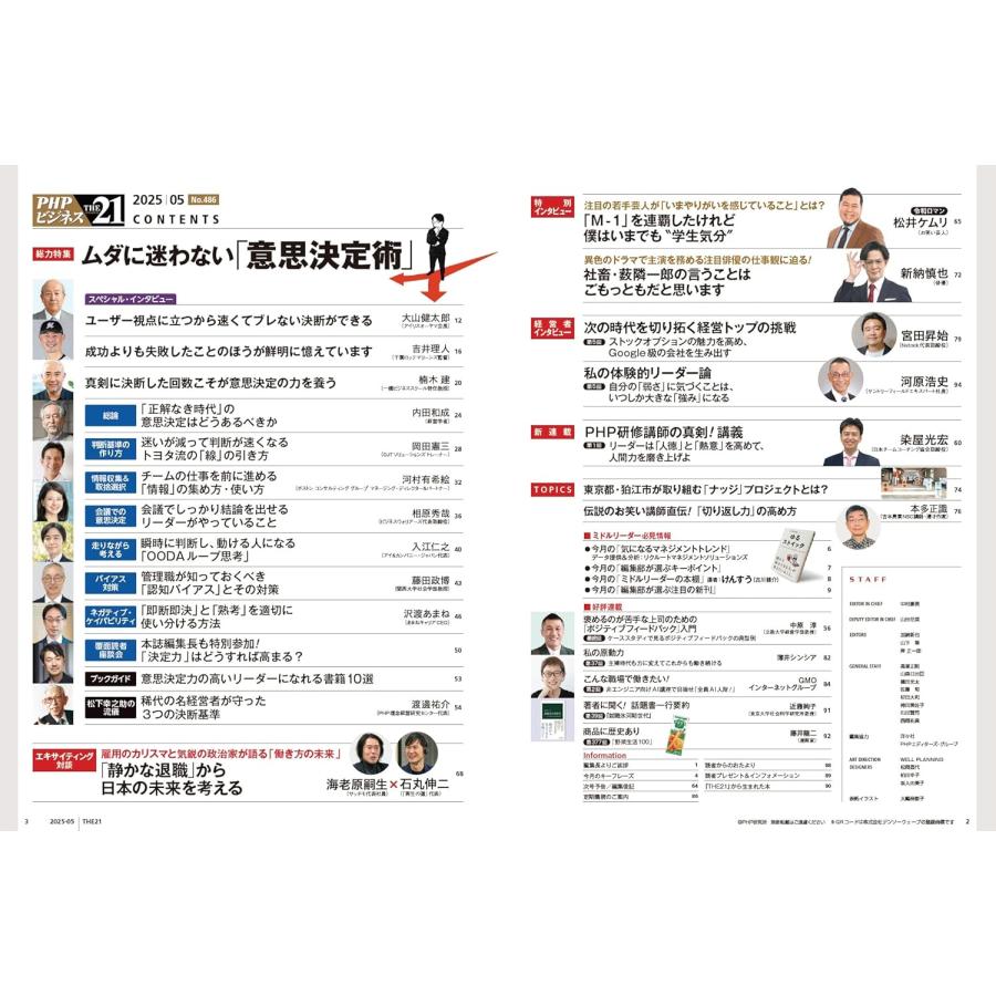 THE21 2025年5月号 [ムダに迷わない「意思決定術」] : in place ヤフー店 - 通販 - Yahoo!ショッピング