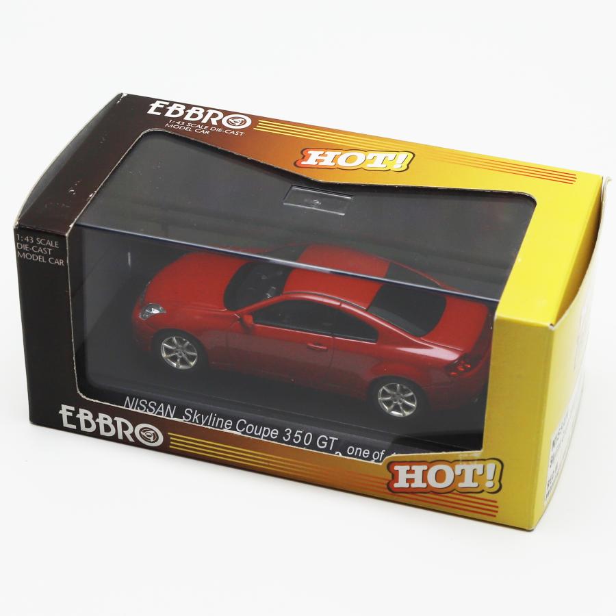 中古品 EBBRO NISSANN Skyline Coupe 350GT RED M. エブロ 日産 モデルカー 487 : 稲毛質店 ヤフー店 - 通販 - Yahoo!ショッピング