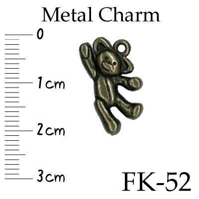 メタルチャーム 手芸用 クマ 熊 ベア FK-52 アクセサリーやファスナー飾りに 1ヶ入 : INAZUMA Shop.Yahoo!店 ...