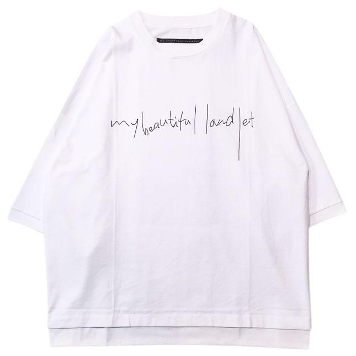 my beautiful landlet UNISEX マイビューティフルランドレット MERCERIZATION JERSEY BIG T ...