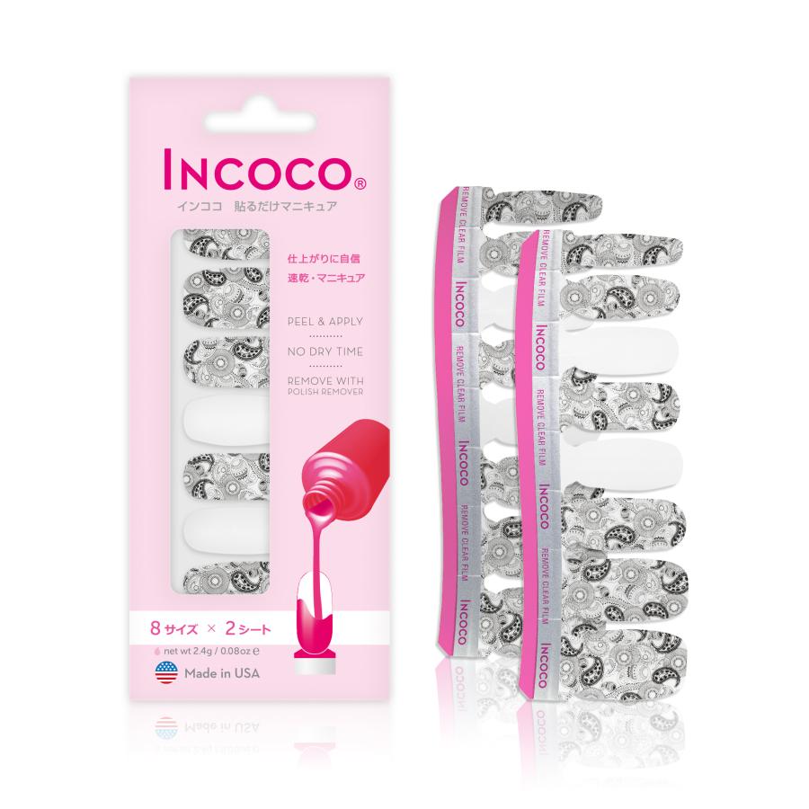 INCOCO ネイルシール 貼るだけ 簡単 インココ マニキュア クリア ペーズリー フット 貼る ネイル ペディキュア セルフ 足 : INCOCO(インココ)Yahoo!店 - 通販 ...
