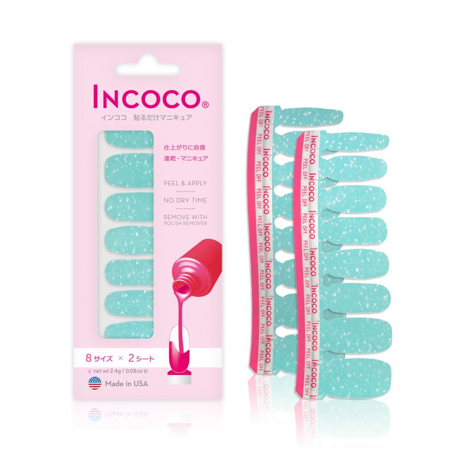 INCOCO ネイルシール フット 貼るだけ 硬化なし ラメ インココ ターコイズ ブルー グリーン マニキュア ペディ ネイル セルフ キラキラ : INCOCO(インココ)Yahoo!店 ...