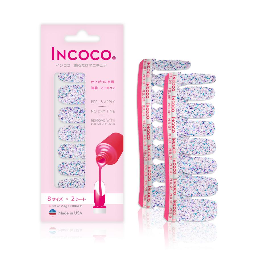 INCOCO ネイルシール 貼るだけ フット ラメ インココ パープル グリーン マニキュア 貼る ネイル ペディキュア セルフ 簡単 足 キラキラ : INCOCO(インココ)Yahoo!店 ...