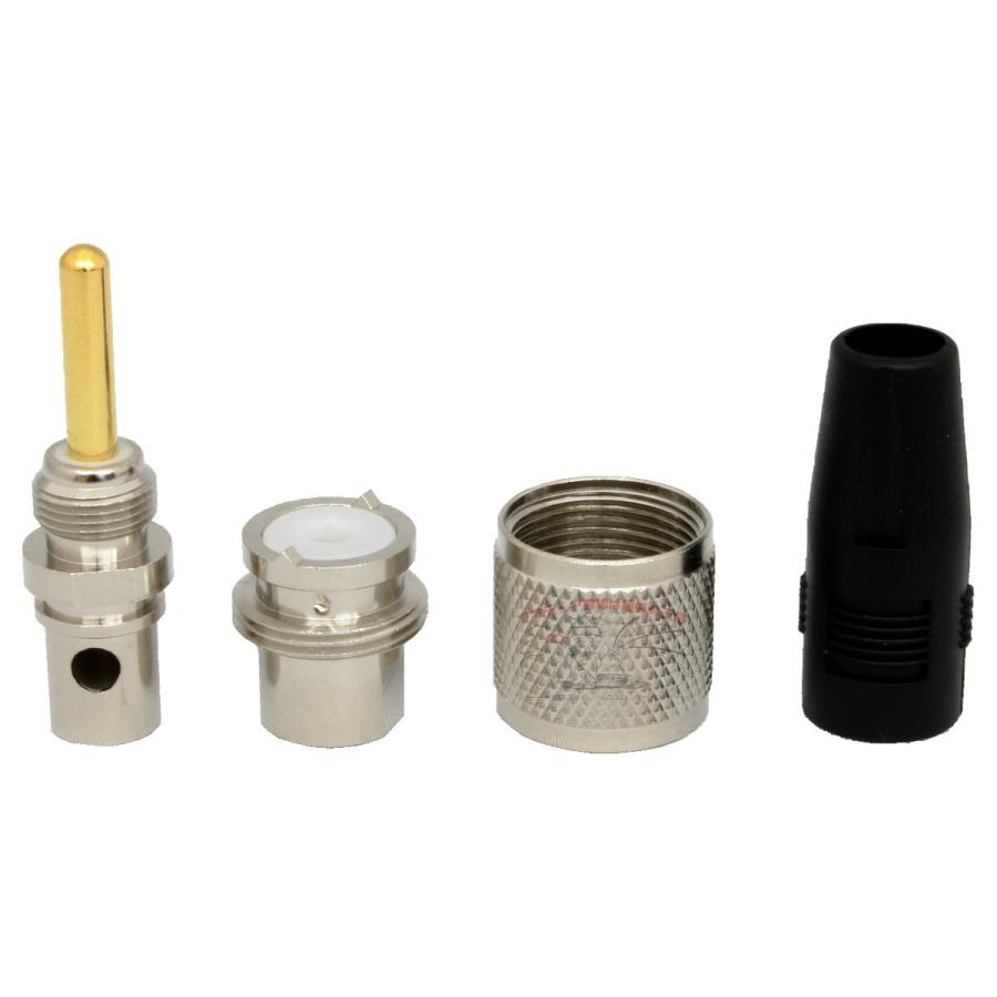 MP-5X MP型同軸コネクター（処理Ni）（カバー付） 同軸ケーブル5D用 シェル取外し可能 : インカムプロ - 通販 - Yahoo!ショッピング