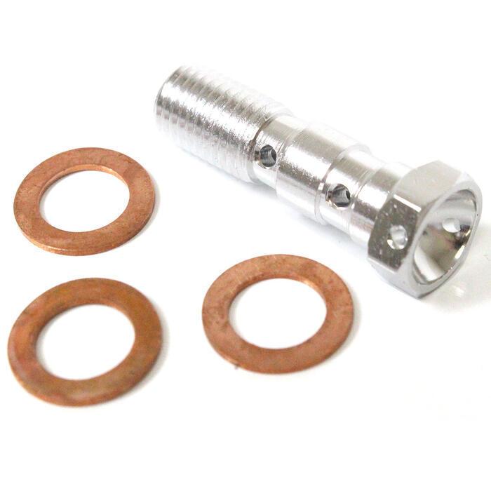 1個 アルミ バンジョー ダブルボルト ねじ山M10×P1.00 ワッシャー 3枚 ブルー/シルバー/ブラック/レッド : increase ...