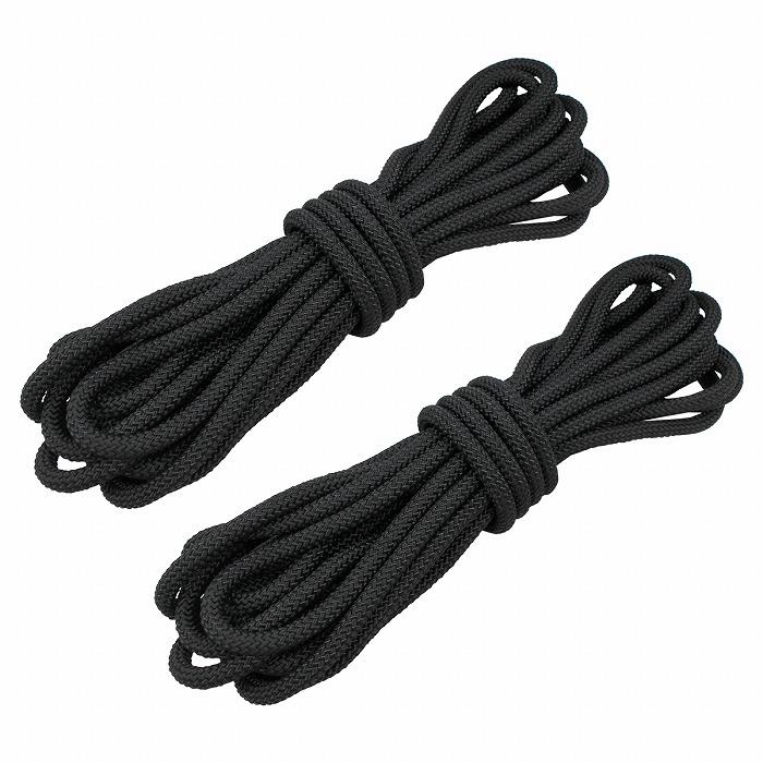 16打 10mm 10m 2本セット 計20m 係留ロープ フェンダーロープ ダブルブレイド 黒/ブラック マリン ロープ 船 係船 10ミリ : increase Yahoo!ショッピング店 ...