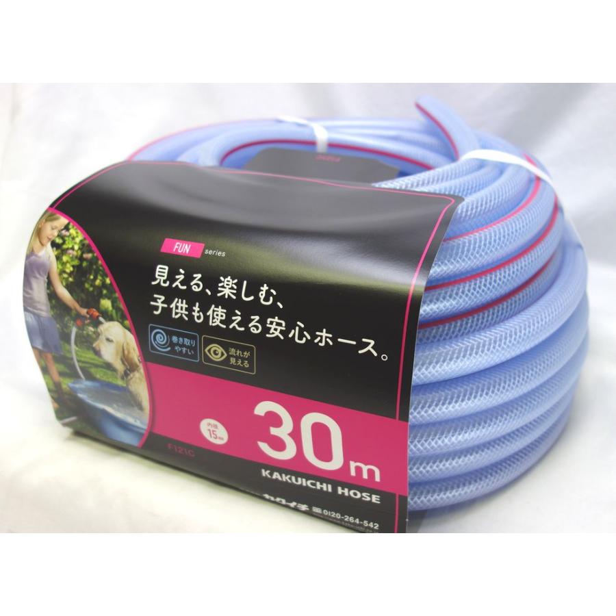 カクイチ FUNホース 透明糸入F121C 内径15mm 30m巻き : incs インクス Yahoo!店 - 通販 - Yahoo!ショッピング