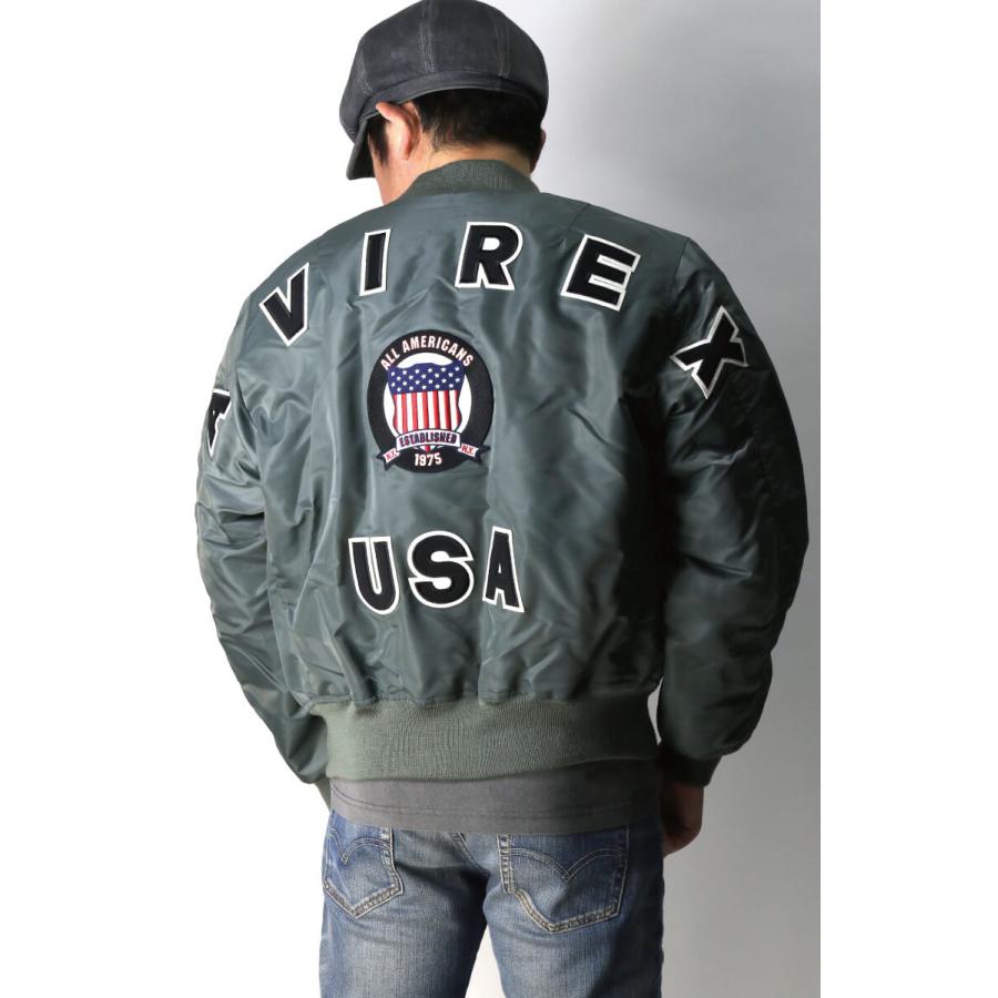 (アビレックス) AVIREX アヴィレックス 「50th Anniversary」MA-1 シグネチャー ビッグ ロゴ フライトジャケットメンズ レディース : 783-5952019 ...