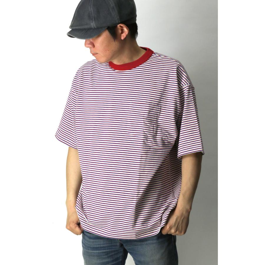 Healthknit (ヘルスニット) ラインソックス柄 ボーダー クルーネック 半袖 Tシャツ パックT カットソー メンズ レディース : Indeeg - 通販 - Yahoo!ショッピング