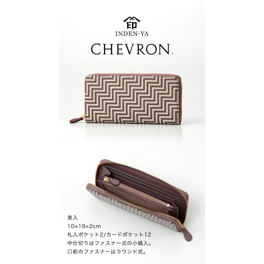 クリスマス 印傳屋 2023年 新作 7605 CHEVRON シェブロン ラウンドファスナー 長財布 レディース 上原勇七 印傳 本鹿革 本革 財布 束入 レザー ブランド 日本製 ...