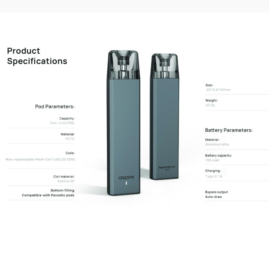 Aspire Favostix Mini Pod Kit : Indian Strawberry - 通販 - Yahoo!ショッピング