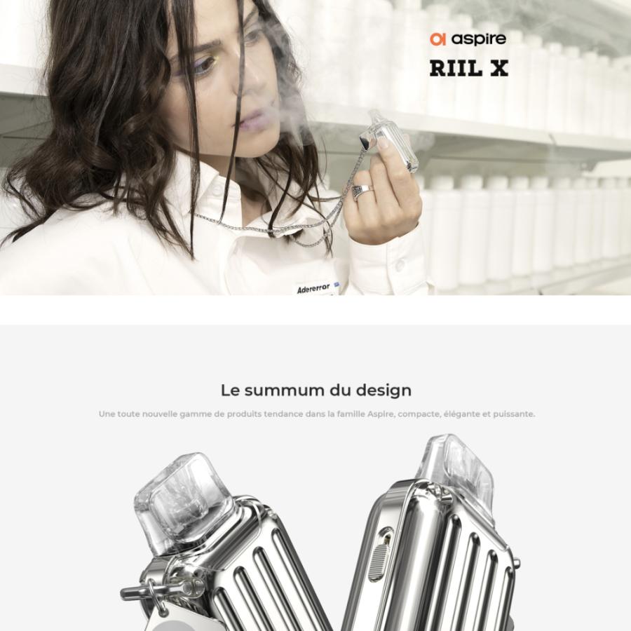 Aspire Riil X Pod Kit 700mAh Silver アスパイア リール エックス : Indian Strawberry ...