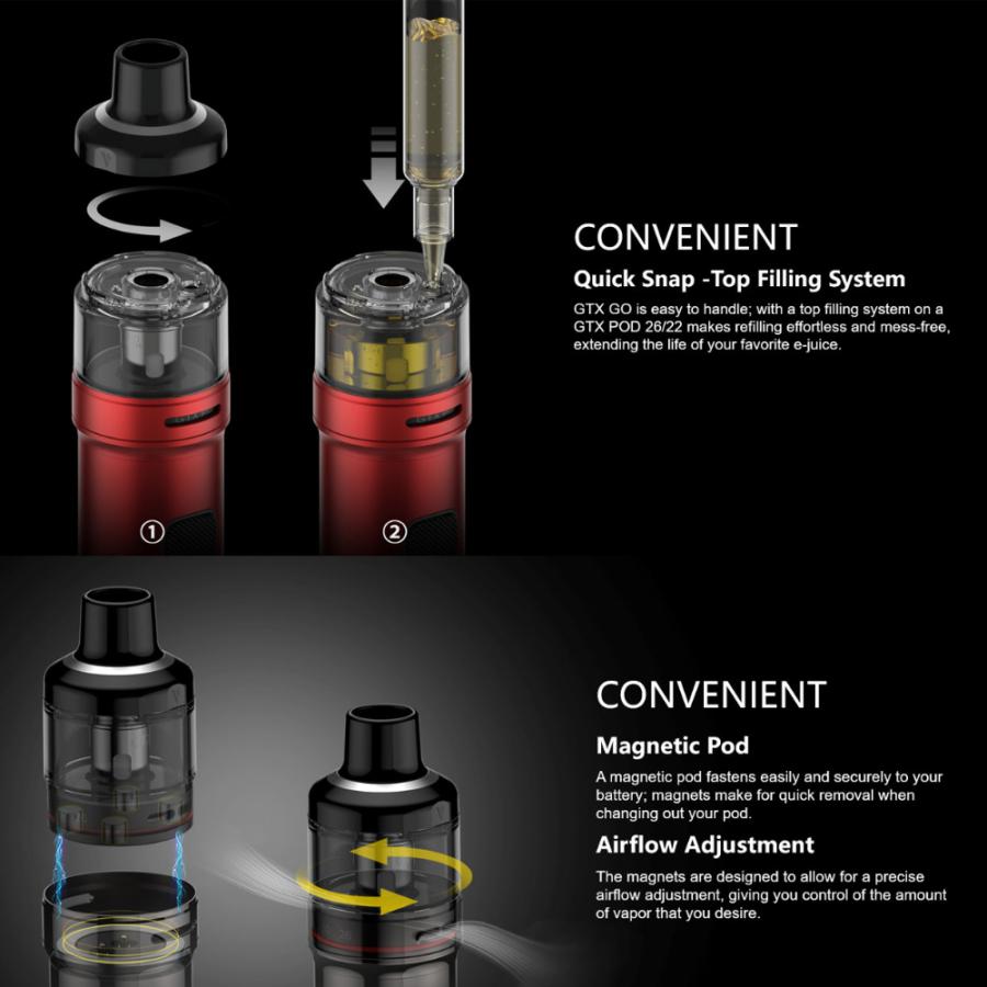 Vaporesso GTX Go 80 Mod Kit ベポレッソ ジーティーエックス ゴー ポッド キット : Indian ...