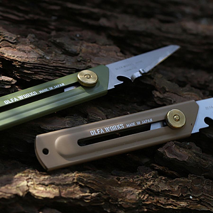 OLFA WORKS オルファワークス 替刃式ブッシュクラフトナイフ BK1 OW-BK1 オリーブドラブ サンドベージュ アッシュグレー : インディーズヤフー店 - 通販 - Yahoo ...