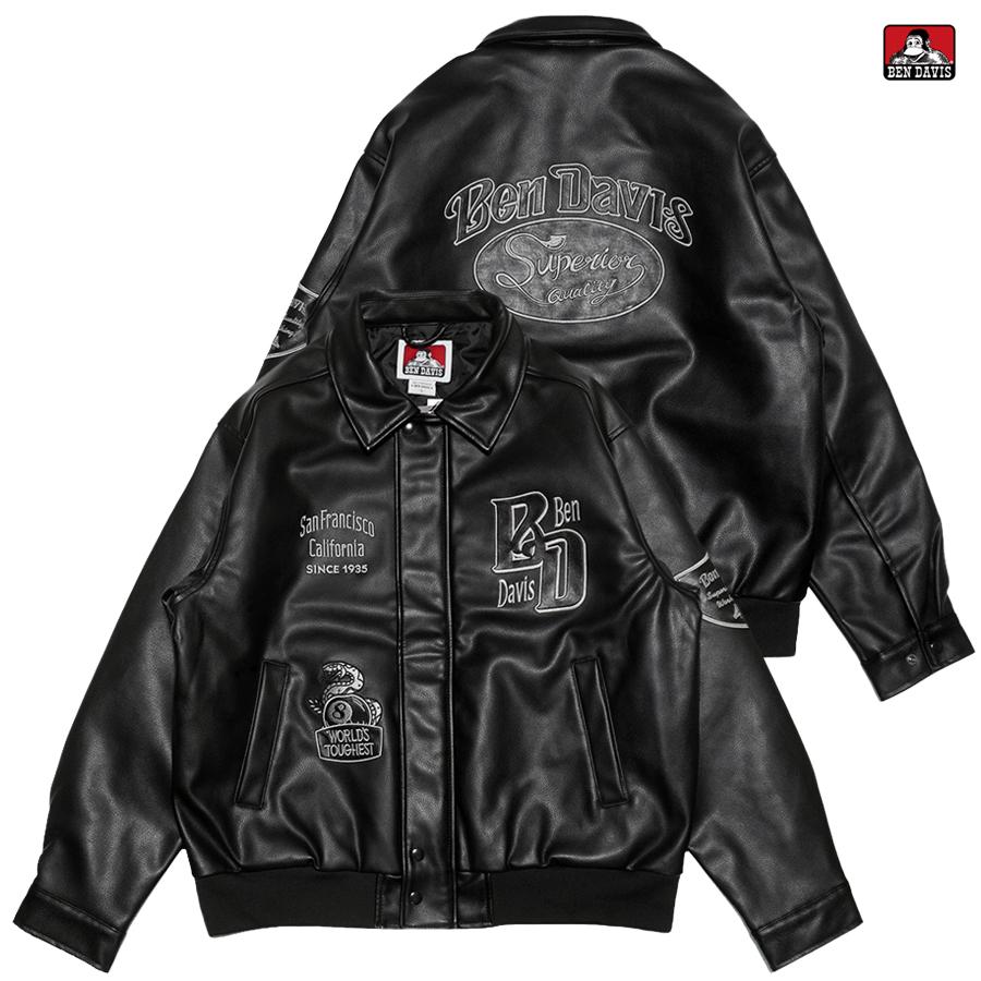 BEN DAVIS ベンデイビス フェイクレザー ジャケット 中綿 アウター : ben-024k-014 : INDOOR CLASS - 通販 - Yahoo!ショッピング