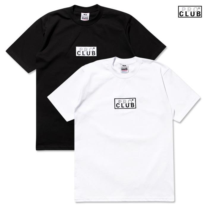 PRO CLUB メール便対応 PRO BOX LOGO T-SHIRTS WHITE/ BLACK : INDOOR CLASS - 通販 ...