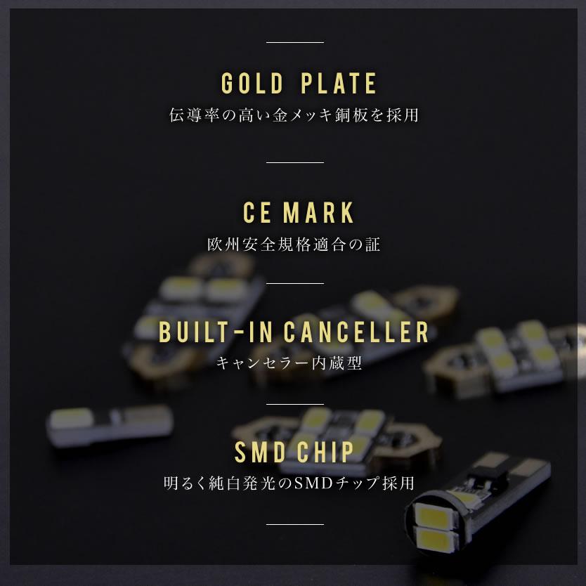 ND5RC/ND5RE ロードスター [H27.5-] LED ルームランプ 金メッキ SMD 1点セット : イネックス二号店 - 通販 - Yahoo!ショッピング