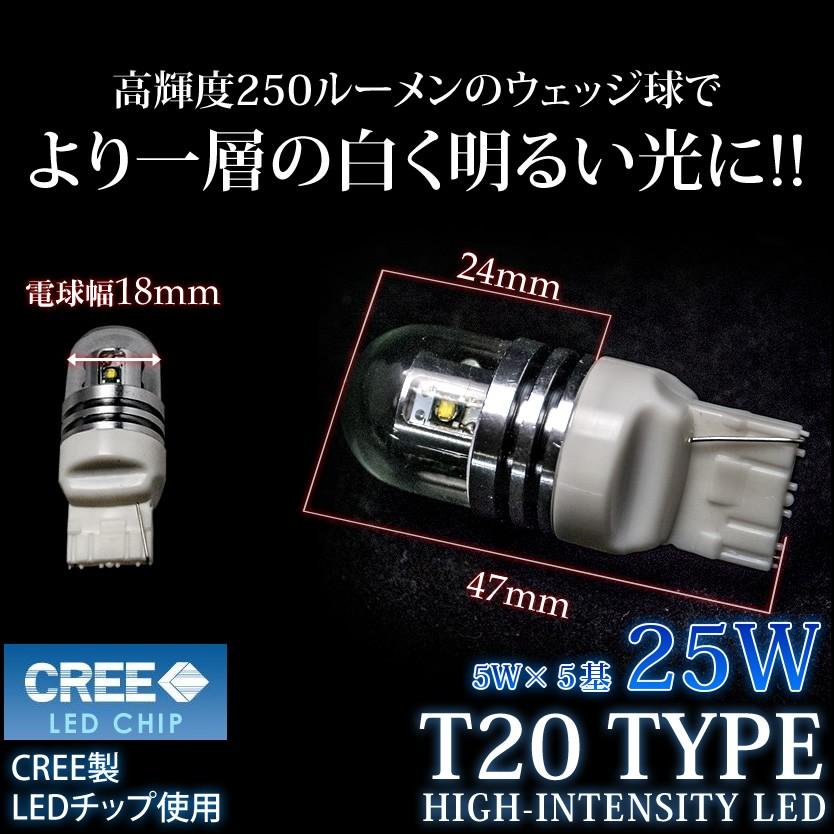 鬼爆閃光 EJ7 シビッククーペ CREE T20 LEDバック球 2個 250LM : イネックスショップ - 通販 - Yahoo!ショッピング