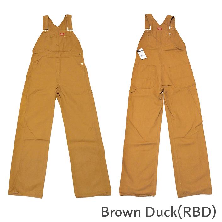 ディッキーズ dickies オーバーオール ダック メンズ DB100 bib duck overalls 定番 brown duck 送料無料 : im-dickies-db100 ...