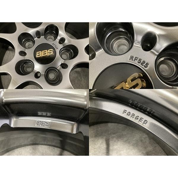 訳アリ 軽量 鍛造 BBS RF525 18インチ 7.5J +50 114.3 5H 2本セット ハブリング付 (A1628 ...