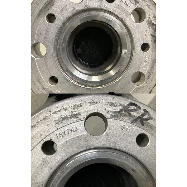 訳アリ 軽量 鍛造 BBS RF525 18インチ 7.5J +50 114.3 5H 2本セット ハブリング付 (A1628 ...