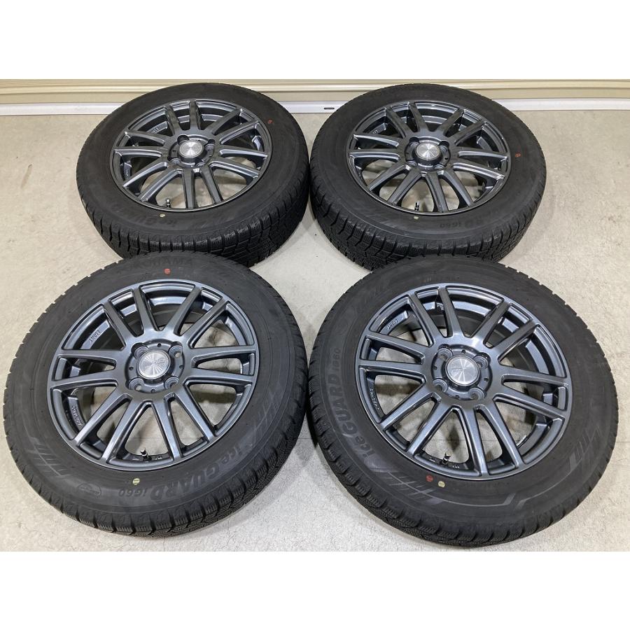 バリ溝 dp devotion 15インチ 5.5J +50 PCD100 4H YOKOHAMA iceGUARD iG60 175/65R15 4本 フィット アクア ノート 等 ...