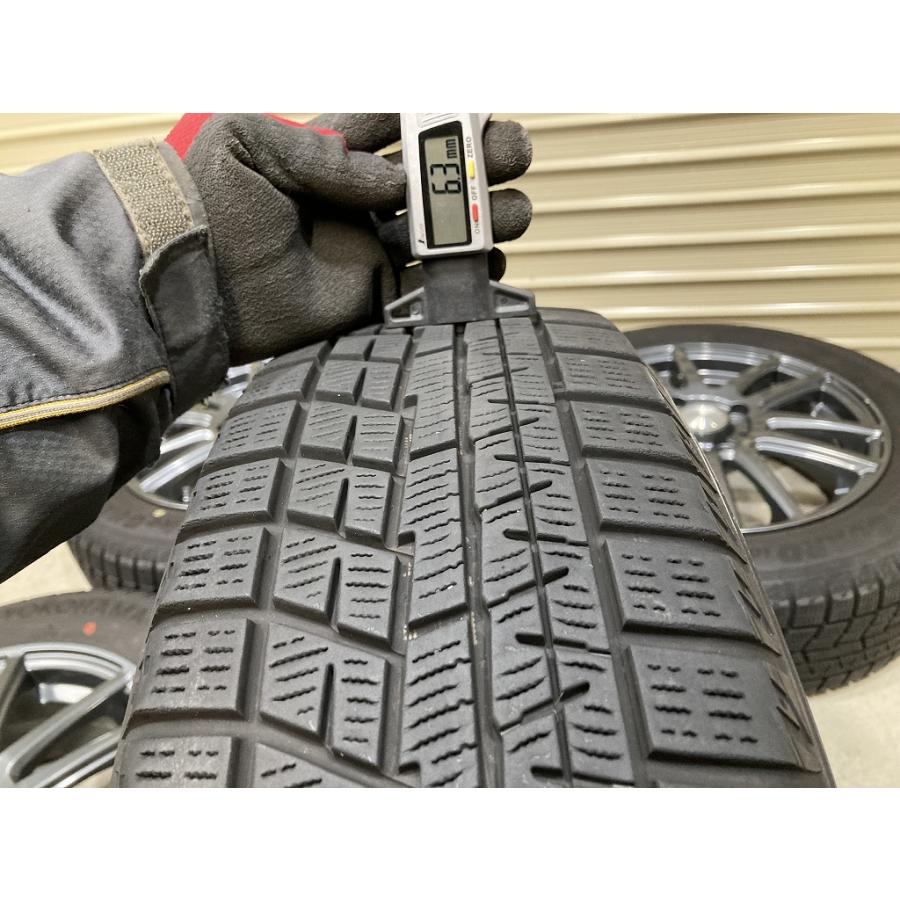 バリ溝 dp devotion 15インチ 5.5J +50 PCD100 4H YOKOHAMA iceGUARD iG60 175/65R15 4本 フィット アクア ノート 等 ...