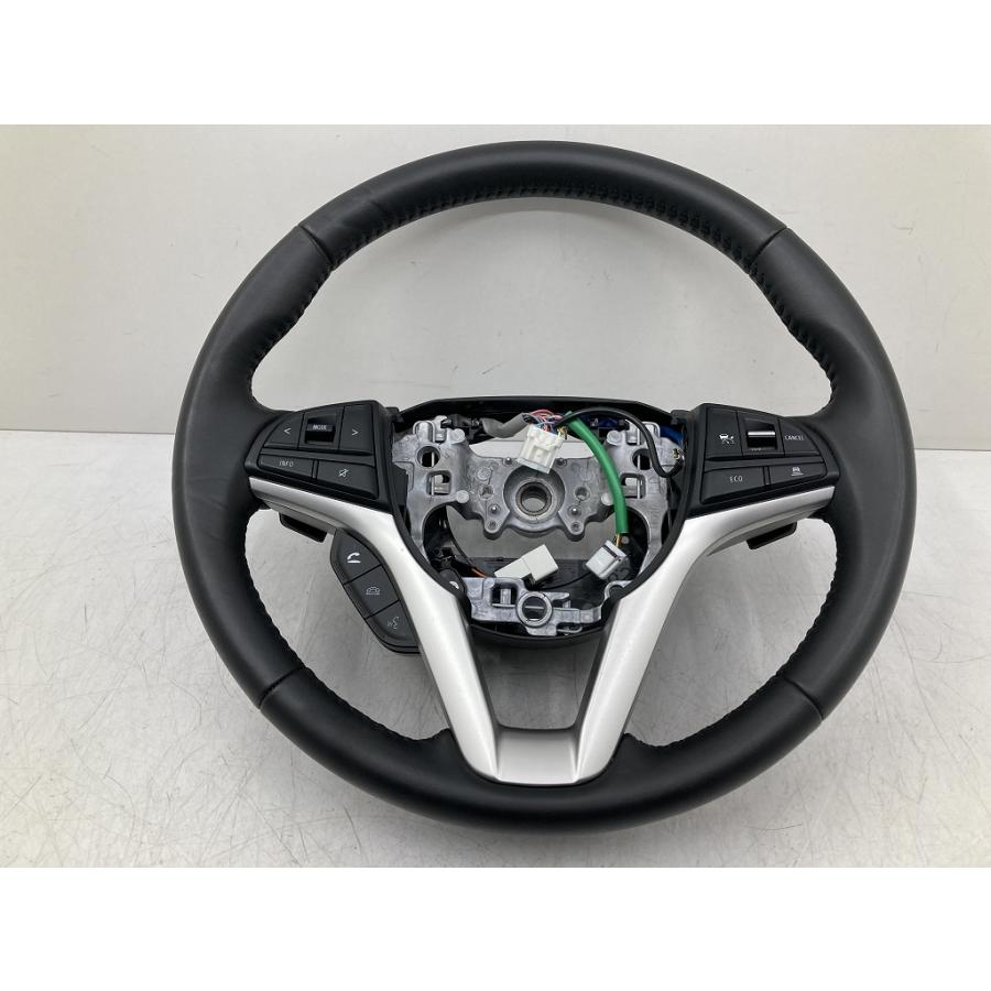 割れ無 R4年 MA47S ソリオ ハイブリッド SZ 走行10,078km 純正 レザー ステアリング ハンドル パドル MA27S MA37S (C1579) : インフィニ ヤフー店 ...