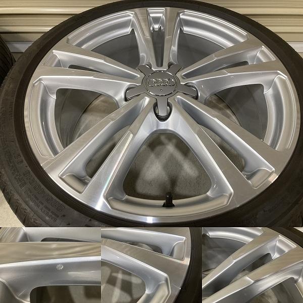バリ溝 Audi アウディ A3 Sライン 純正 18インチ 7.5J +51 PCD112 5H BS TURANZA T005 225/40R18 4本 A4 A5 (E1502 ...