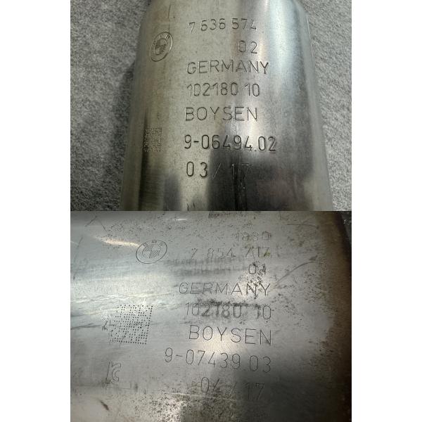 美品 '17年 BMW 1H30G M2 F87 MT 純正 マフラー エキゾースト 可変バルブアクチュエーター付 触媒 7636574 ...