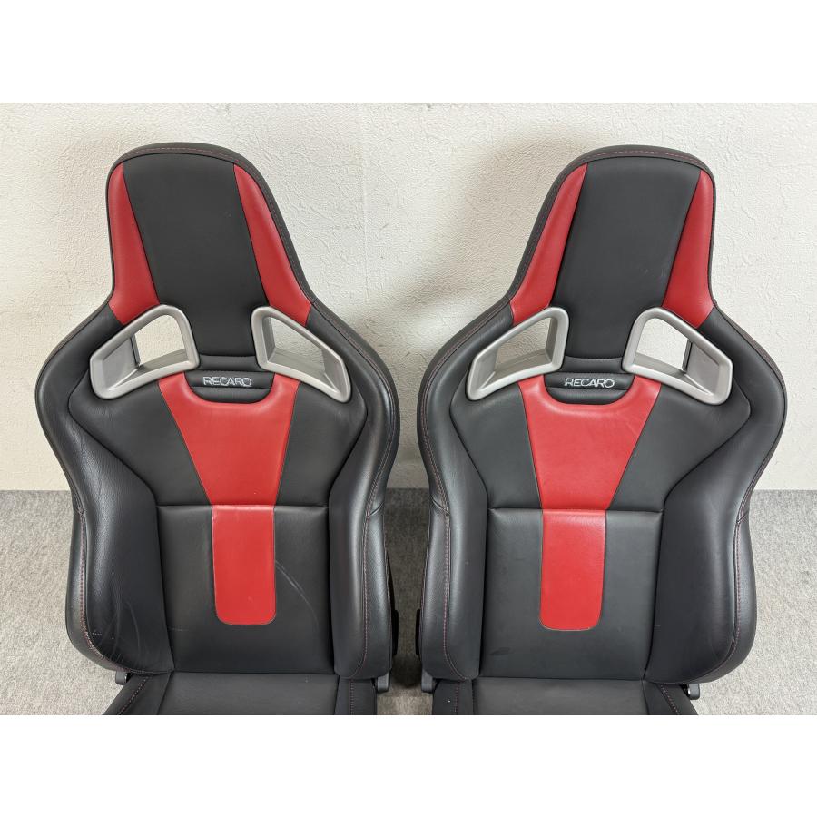破れ無 RECARO レカロシート SPORTSTER スポーツスター レザー 左右セット 2脚 運転席 助手席 ブラック レッド HTR LTD2 (J4596) : インフィニ ヤフー店 ...