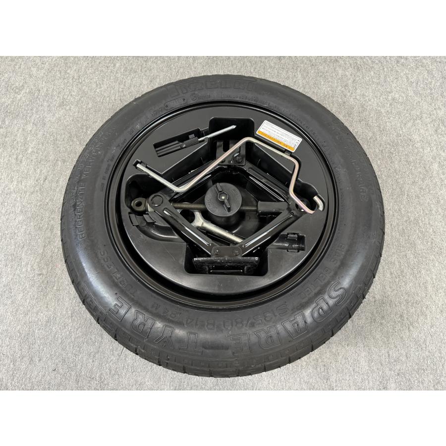 未走行 '10年製 FIAT500 フィアット500 純正 スペアタイヤ 車載工具 セット PIRELLI S135/80 14インチ ...