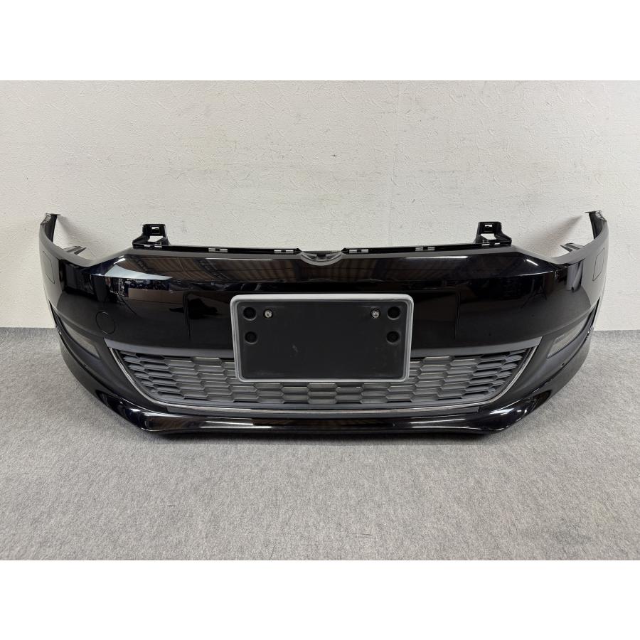 割れ無 VW POLO ポロ 6RCBZ 純正 フロントバンパー フォグ付き LC9X ディープブラック 6R0 805 915C / 807 ...