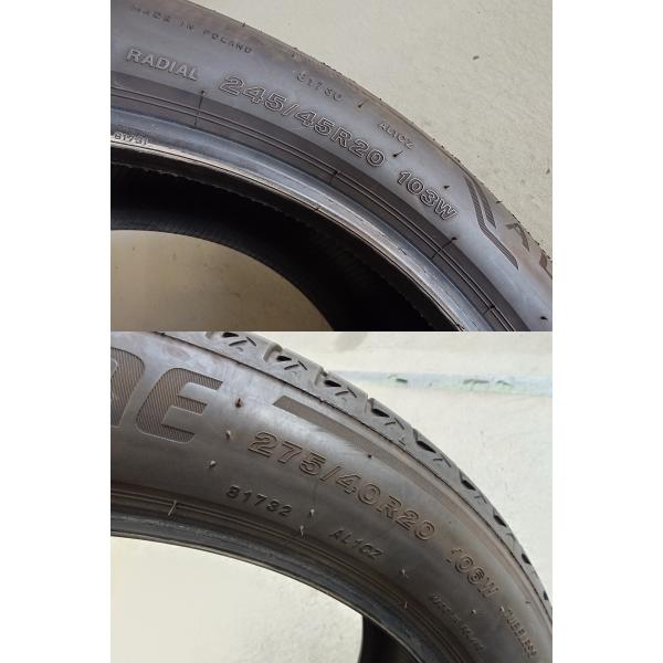 溝あり BRIDGESTONE ALENZA 001 RFT 245/45R20 2本 275/40R20 ブリヂストン アレンザ ラン ...