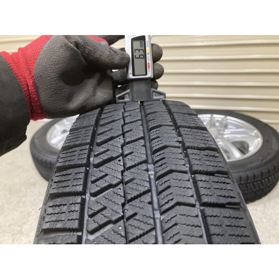 バリ溝 BS Linz 14インチ 4.5J +45 PCD100 4H BLIZZAK VRX2 155/65R14 4本 タント N ...