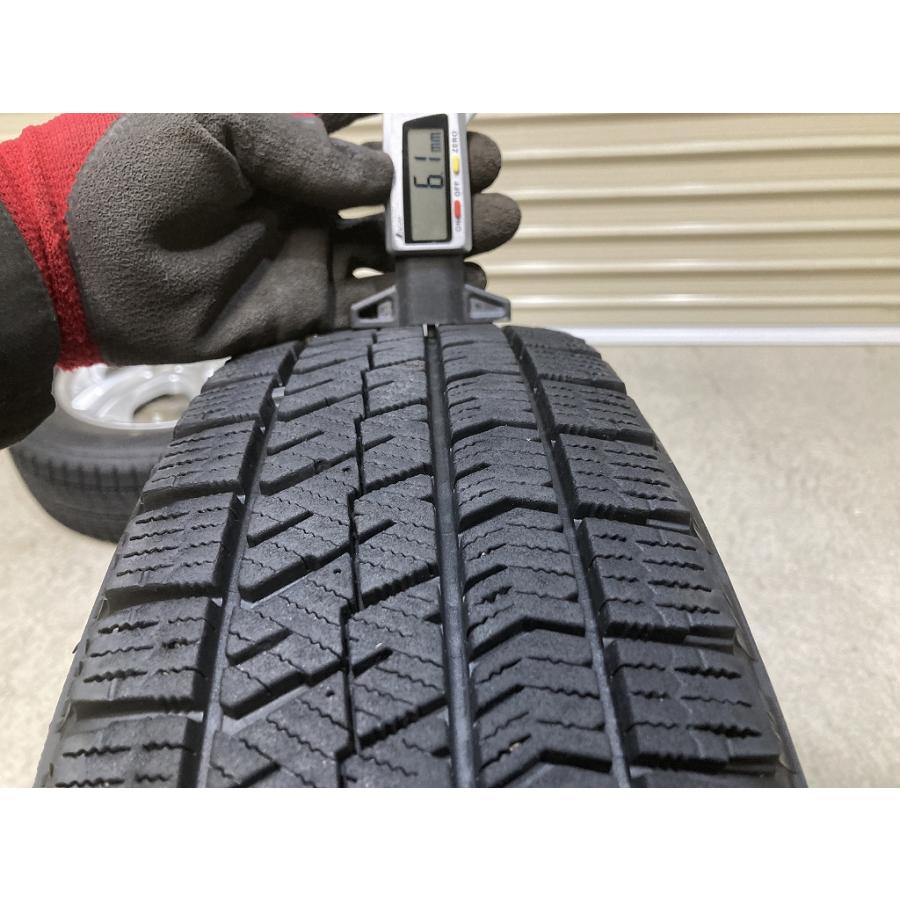 バリ溝 BS Linz 14インチ 4.5J +45 PCD100 4H BLIZZAK VRX2 155/65R14 4本 タント N ...