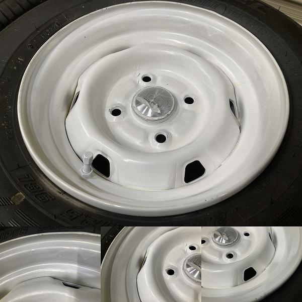 バリ溝 '22年製 トヨタ 純正 12.5インチ 6.75J PCD114.3 4H グッドイヤー 225/50R12.5 2本 ライトエース ...