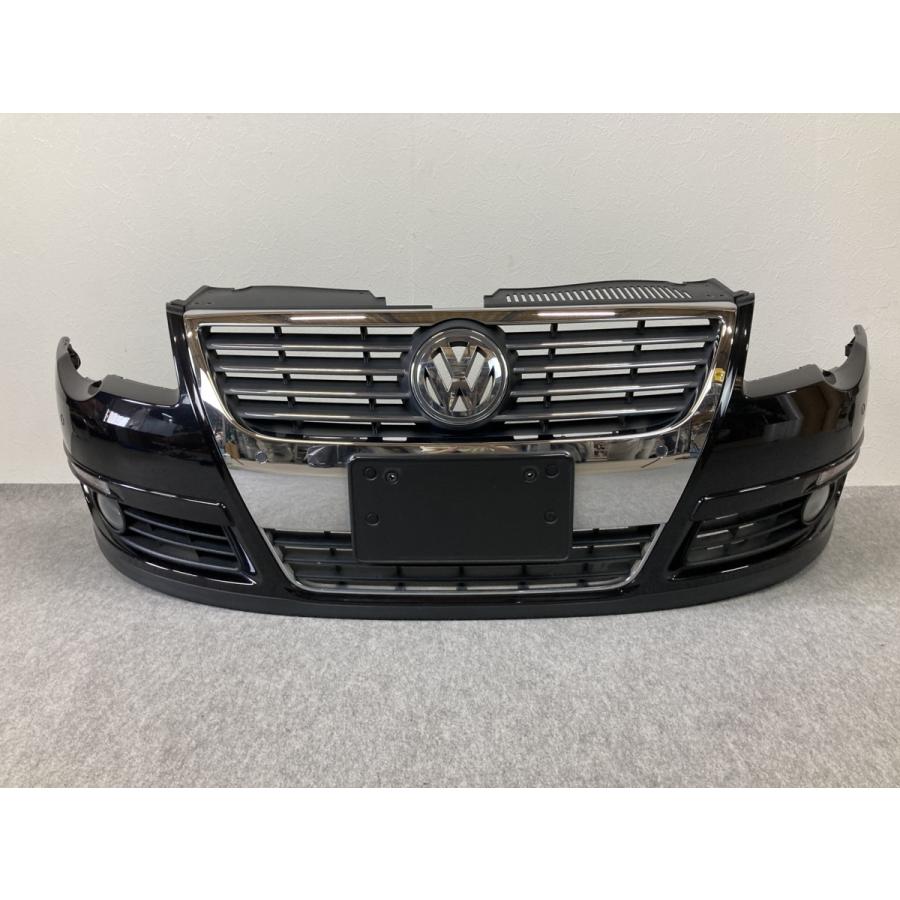 3C系 VW パサート 純正 フロントバンパー グリル フォグ付き 黒 ブラック 3C0805903 3C0807221 (S4003 ...
