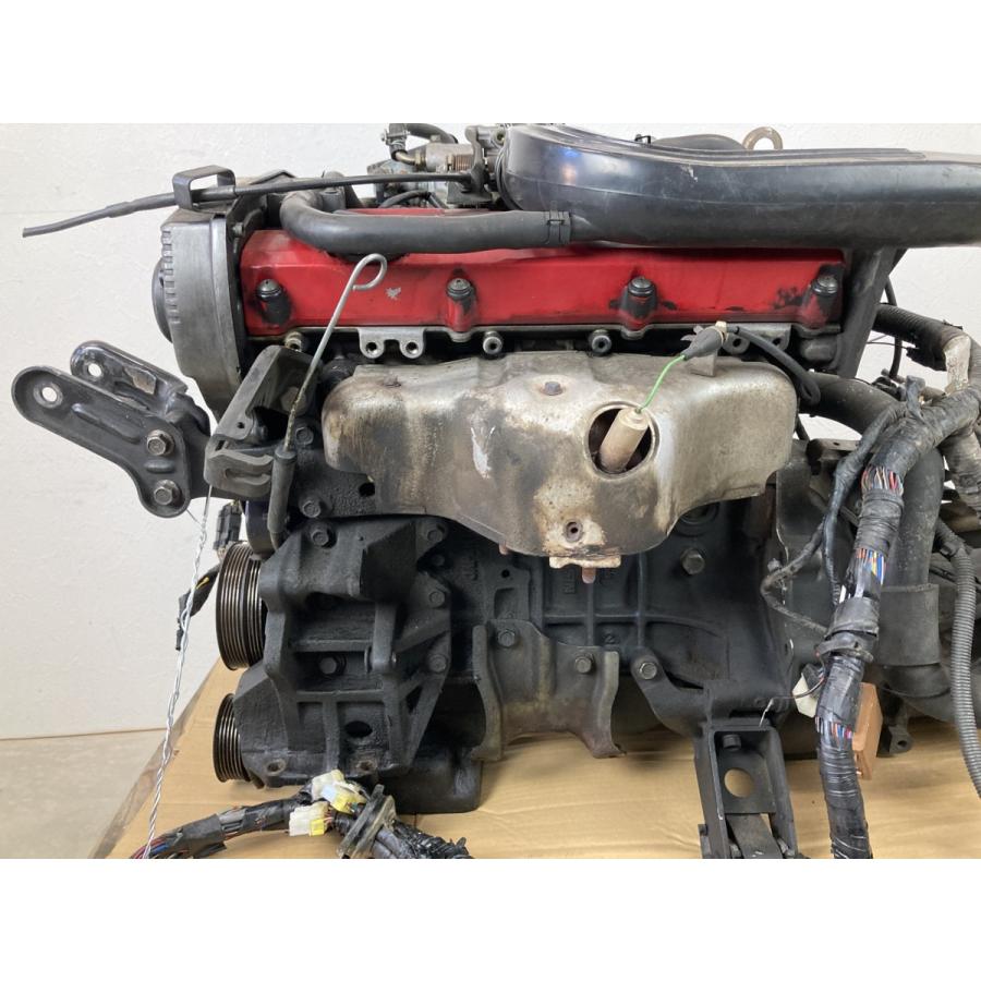 希少 動作OK EB12 サニー 1600ツインカムスーパーサルーン 純正 CA16DE エンジン 5MT マニュアルミッション ハーネス 赤 ...