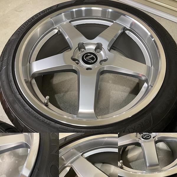 美品 鍛造 RAYS REM ROGA 20インチ 8.5J/9.5J +36 PCD120 5H 245/40R20 275/35R20 4本 レクサス LS460 LS600h 等 ...