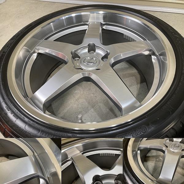 美品 鍛造 RAYS REM ROGA 20インチ 9.5J +36 PCD120 5H MICHELIN 275/35R20 2本 レクサス LS460 LS600h 等 (YA1077 ...