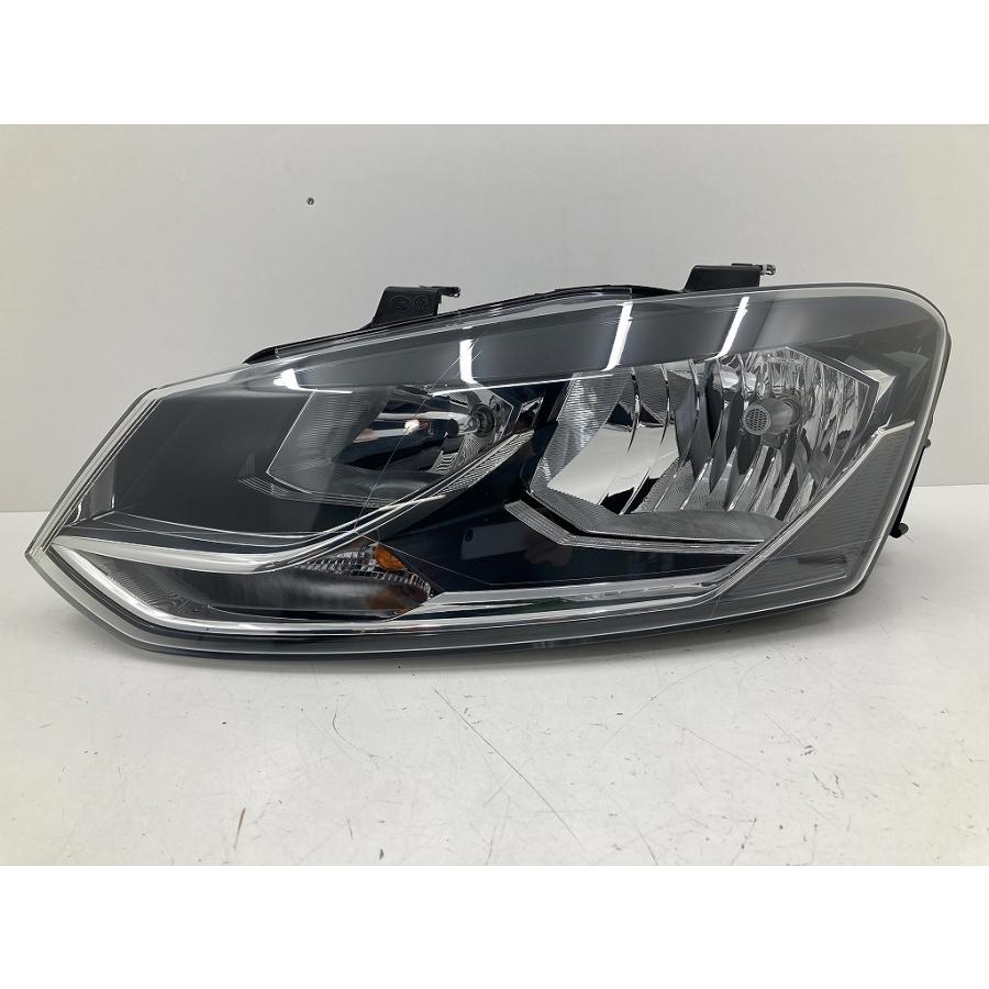 美品 割れ無 VW フォルクスワーゲン 6R系 後期 ポロ 純正 ハロゲン 左 ヘッドライト 6C2941005B (YF1132 ...