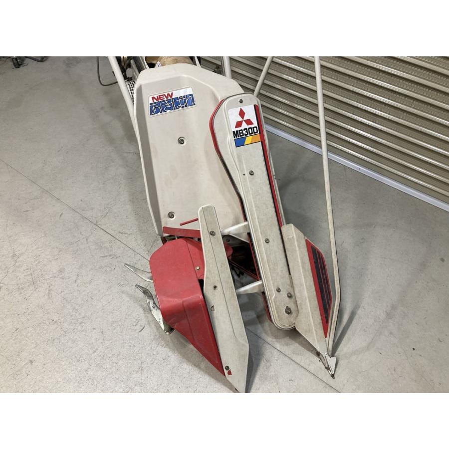 実動 美品 使用頻度少ない 三菱 稲刈機 バインダー NEWあきばれ 1輪1条刈り 結束型 ガソリン OHV GM91P 長野県発 ...