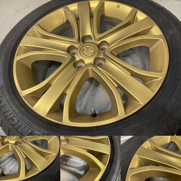 マツダ MPV 純正 18インチ 7J +45 PCD114.3 5H MICHELIN X-ice 225/50R18 4本セット ...