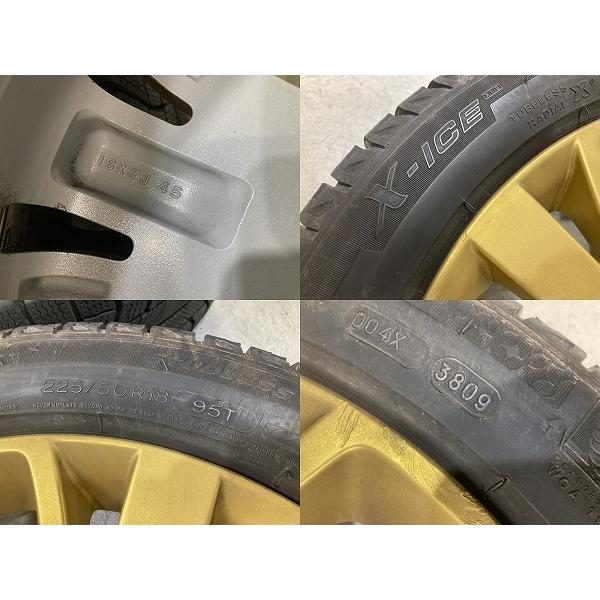 マツダ MPV 純正 18インチ 7J +45 PCD114.3 5H MICHELIN X-ice 225/50R18 4本セット ...
