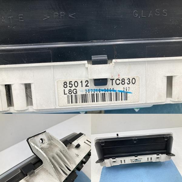 割れ無 動作OK TV2 サンバー バン スーパーチャージャー 4WD AT 純正 スピードメーター ハーネス付 85012-TC830 ...