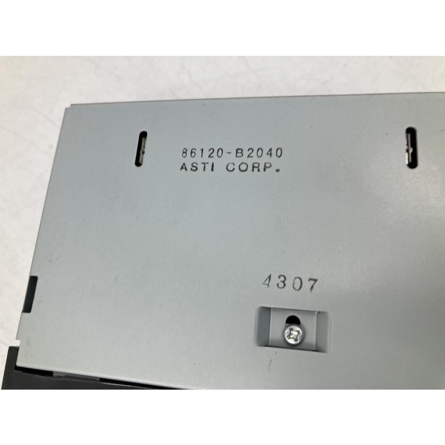 新車外し 割れ無 動作OK ダイハツ ハイゼット 純正 AM/FMラジオ デッキ 1DIN スピーカー内蔵 86120-B2040 ...