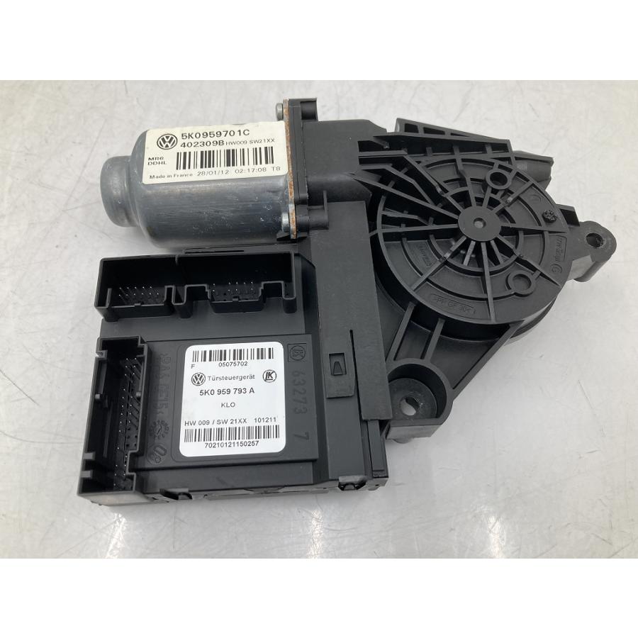 割れ無 動作OK VW H24年 1K系 ゴルフ6 GOLFVI 純正 フロント 右 パワーウィンドウモーター 5K0959701C 5K0 ...
