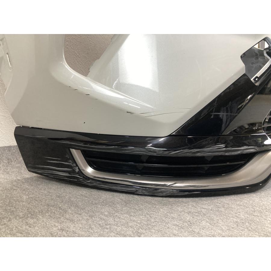 割れ無 AXAP54 RAV4 PHV 純正 フロントバンパー スポイラー付 070 ホワイトパールCS 52411-42140 53113 ...