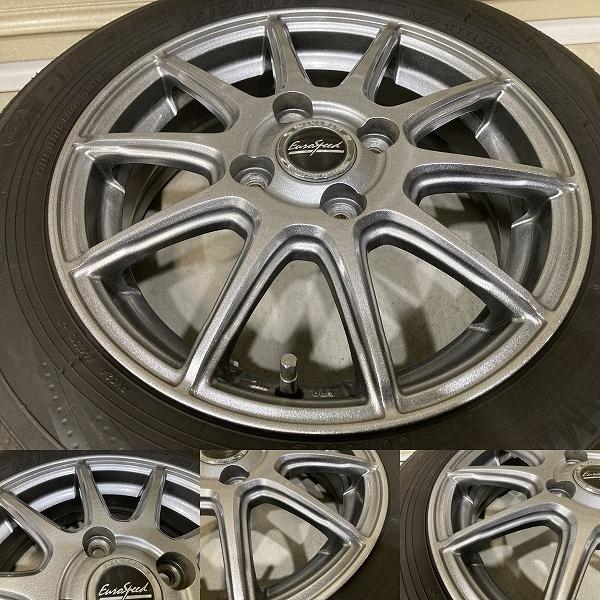 EuroSpeed 14インチ 4.5J +45 PCD100 4H YOKOHAMA BluEarth RV02CK 155/65R14 4 ...